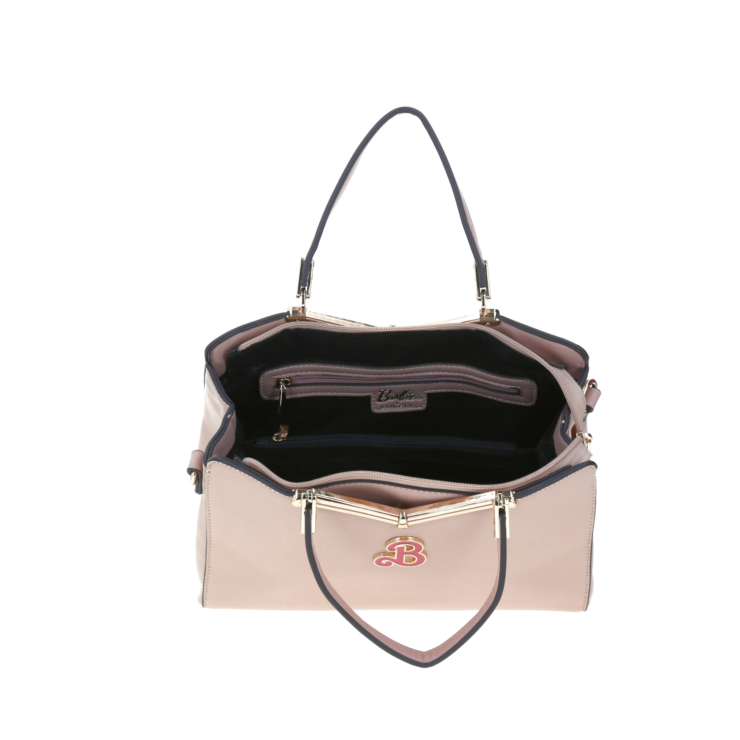 BR22079-P Satchel Barbie x Gorett Rosa con bolsillos con imán