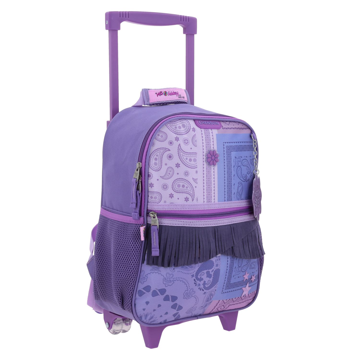 HG70255-U Mochila Morada con Ruedas y Tiras Colgantes Happy Girl Cowli