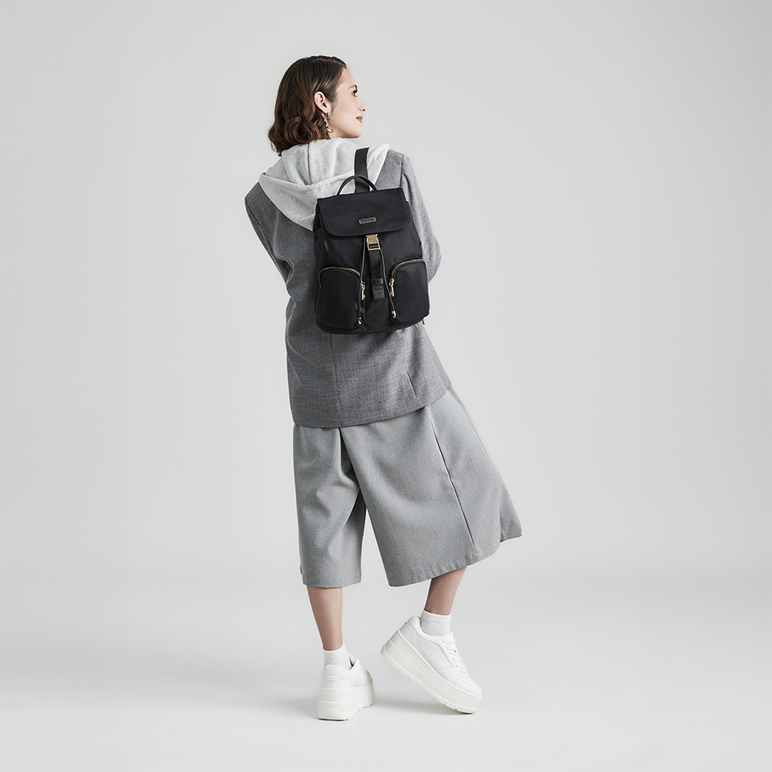 MD25165-3 Backpack Negro Madison Colección Cady