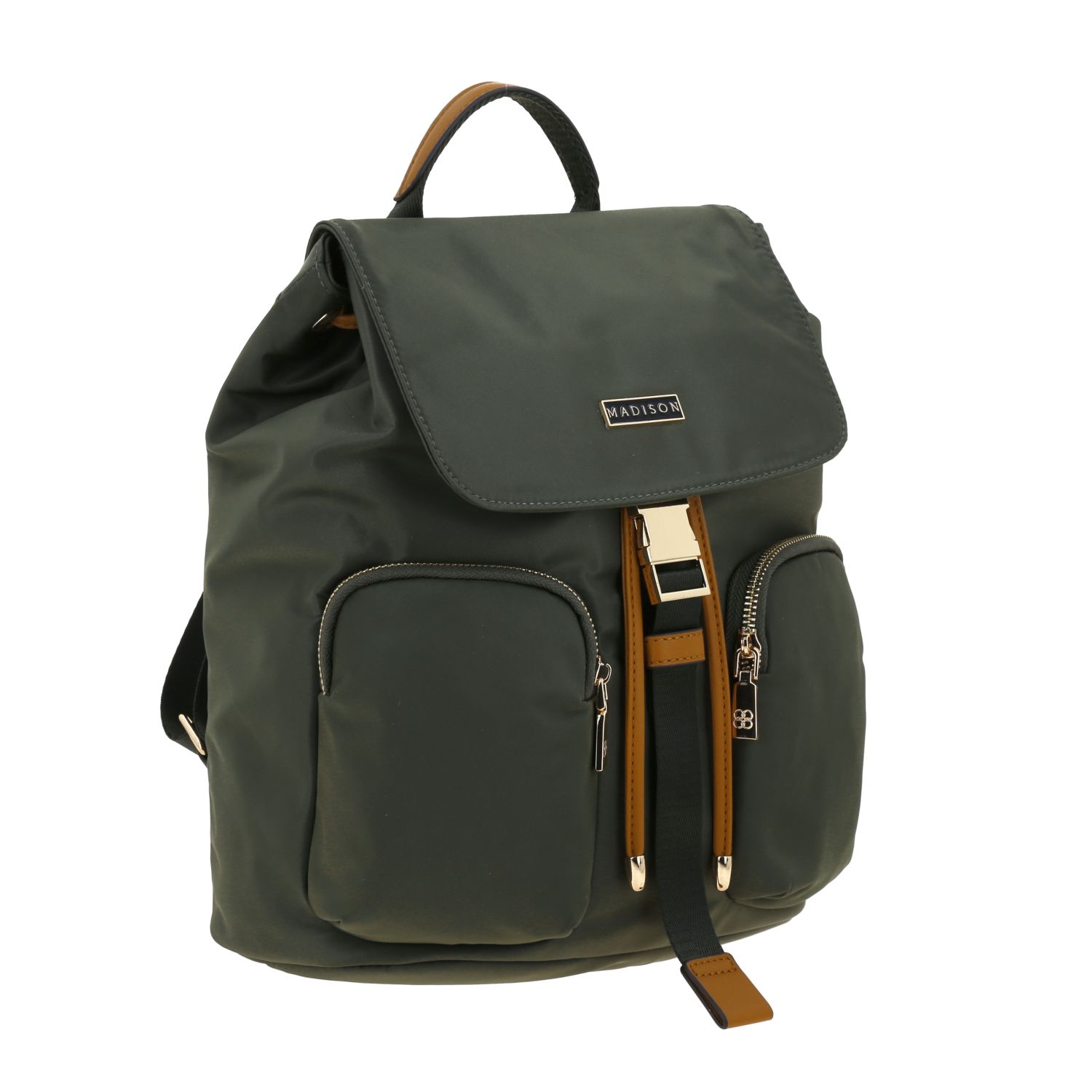 MD25165-A Backpack Verde Militar Madison Colección Cady